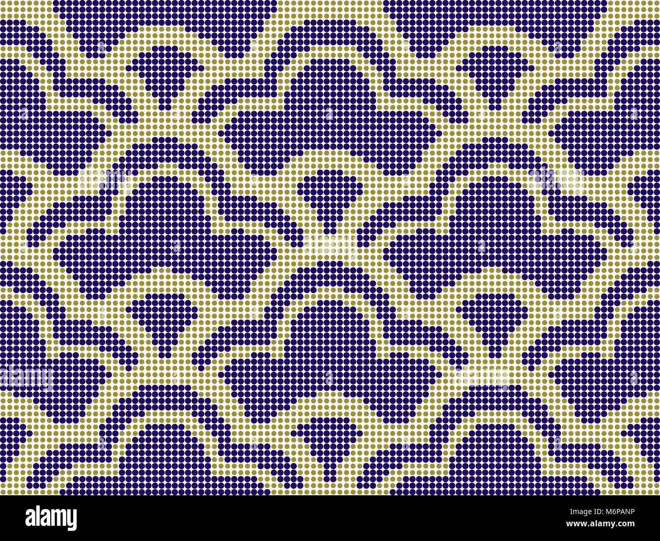 Halftone colorful seamless retro pattern oriental curve line scale ...