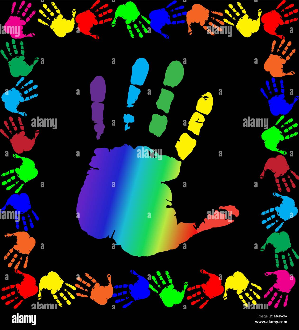 Handprints Border