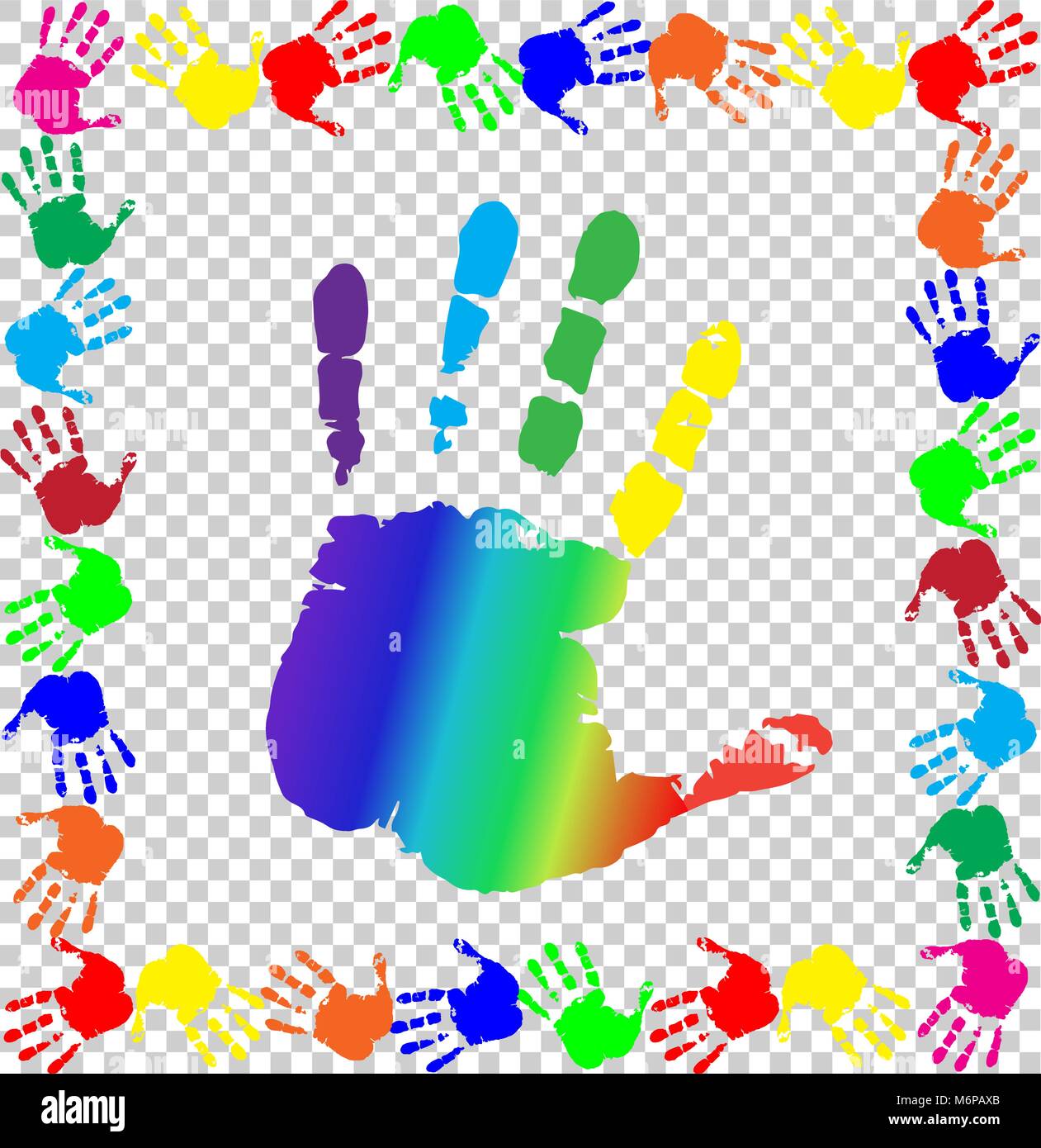 Handprint Border