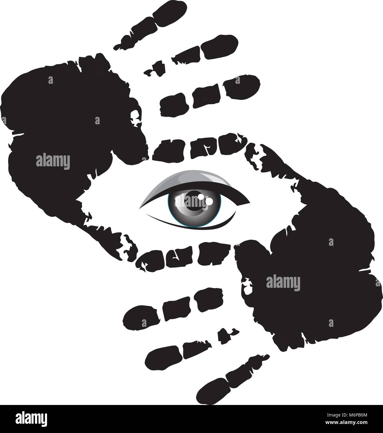 Photographer looking at you through hand frame. Nice frame made from ...