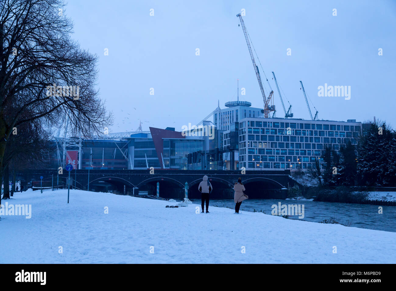 Cardiff city stadium night hi-res stock photography and images - Alamy