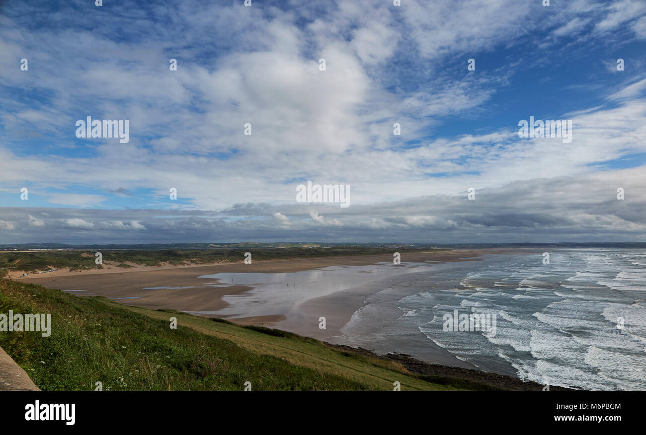 Saunton Sands beach north devon uk Stock Photo - Alamy