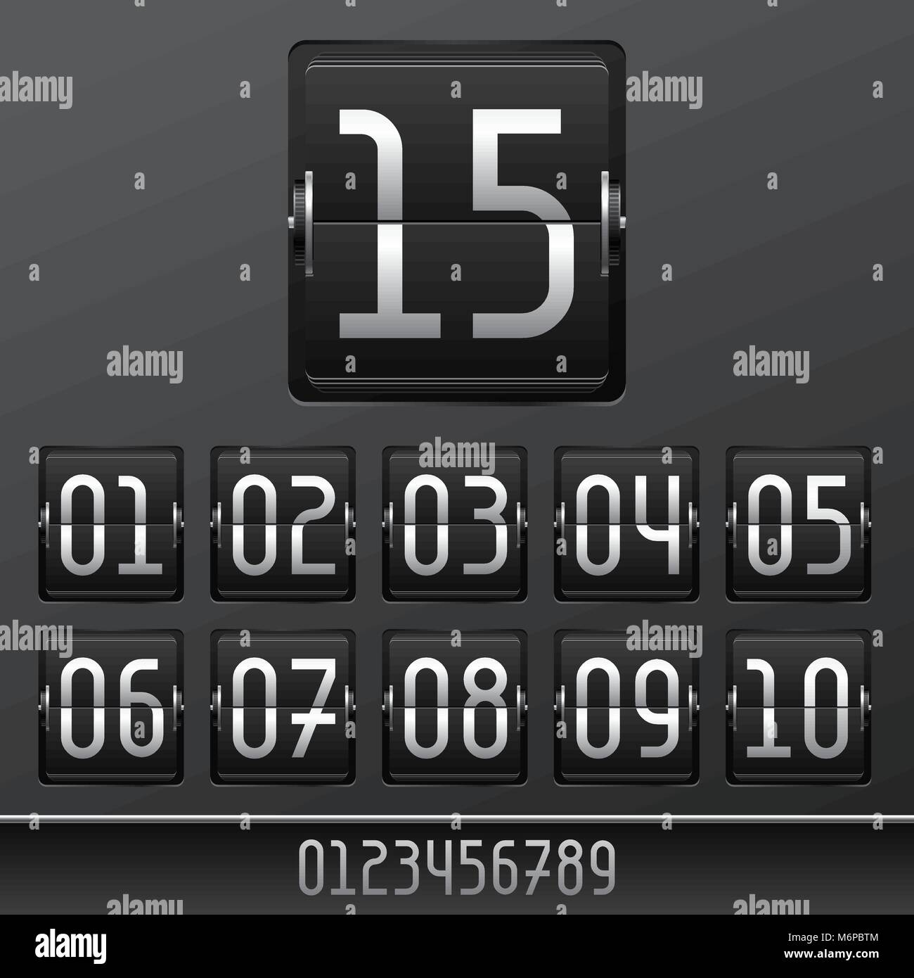 Scoreboard Numbers Font