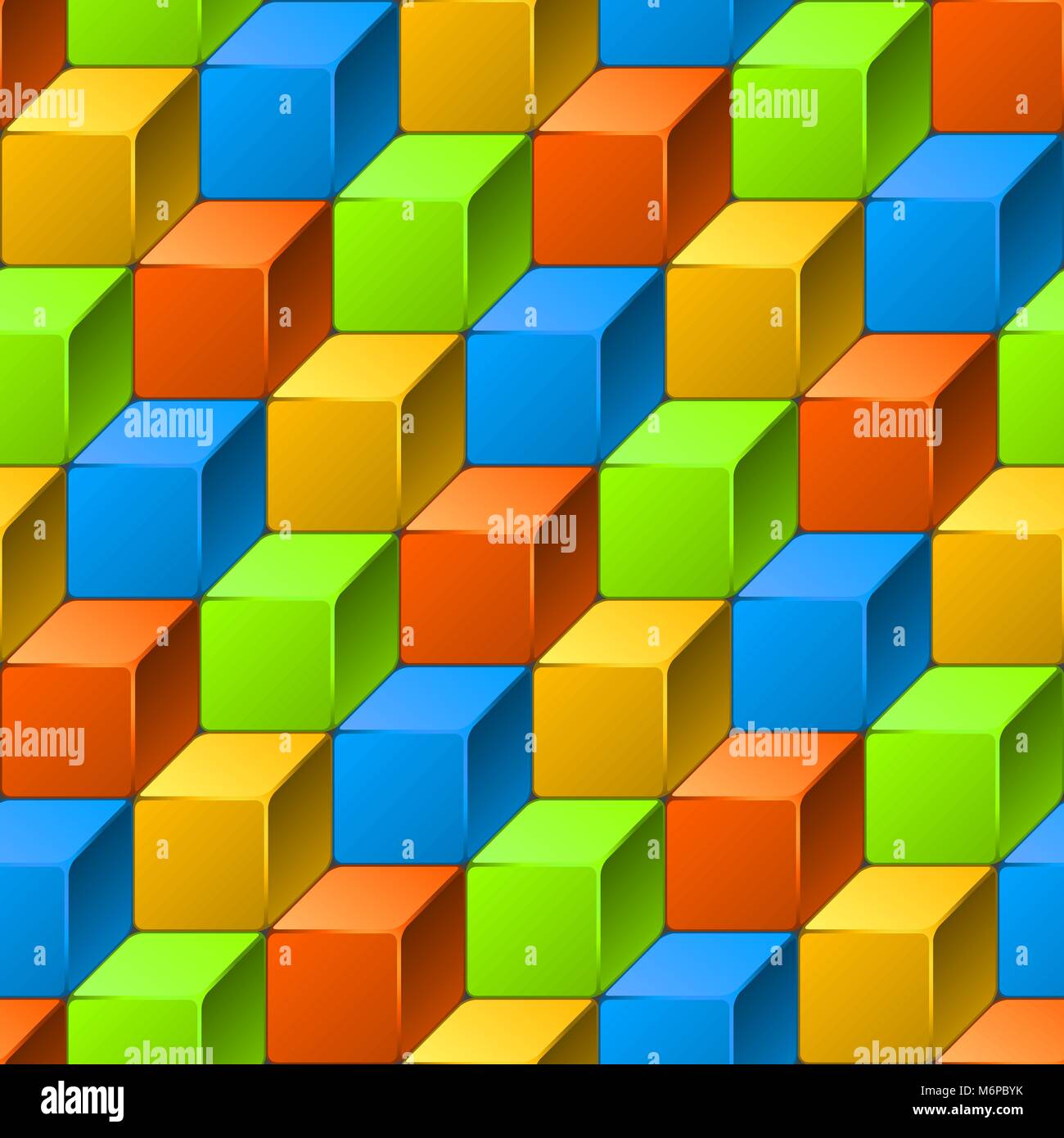 Abstract seamless pattern of cubes Stock Vector Image & Art - Alamy