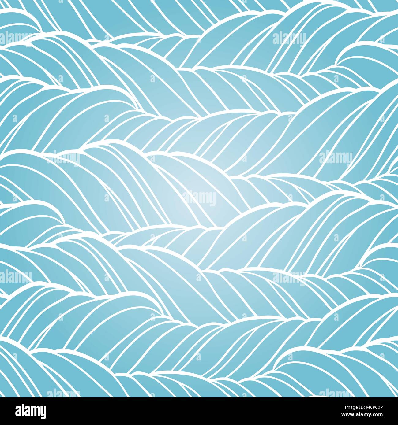 Seamless wave abstract hand drawn pattern Stock Vector Image & Art - Alamy