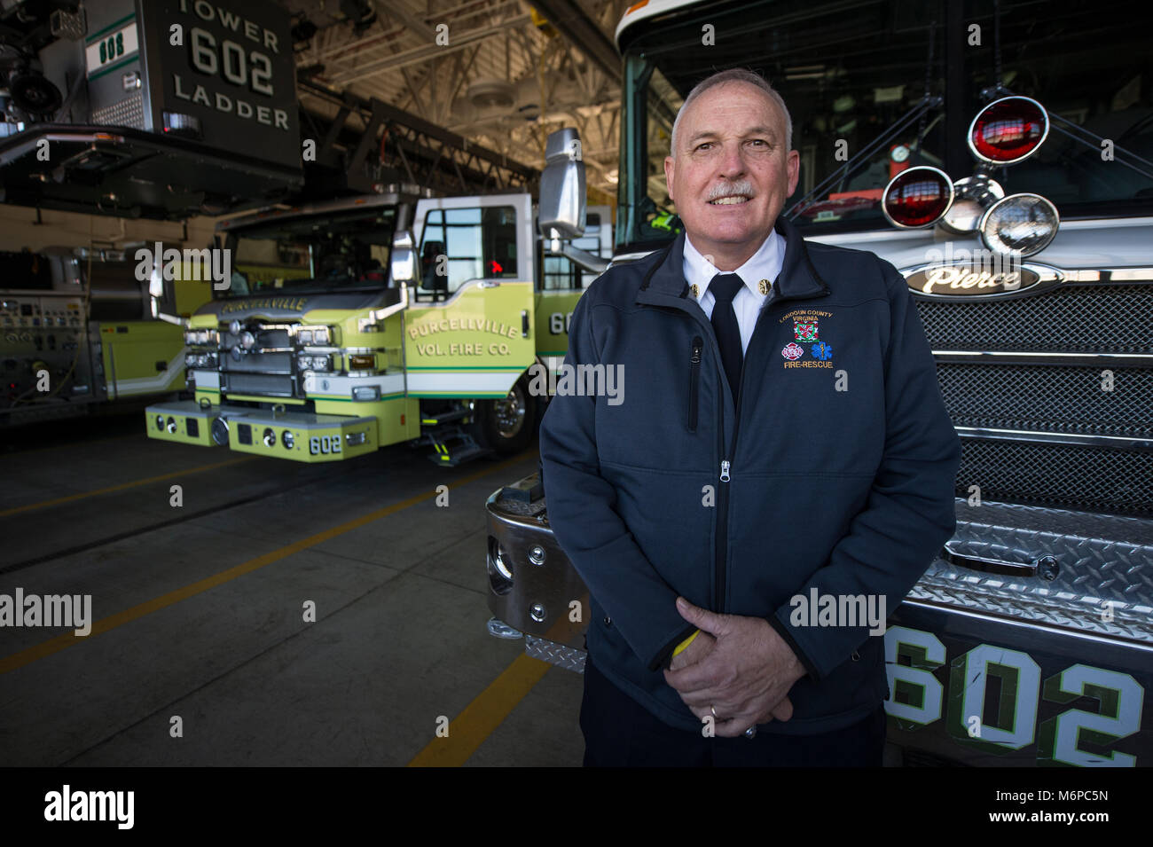UNITED STATES: March 5, 2018: Fire Chief W. Keith Brower Jr. is ...