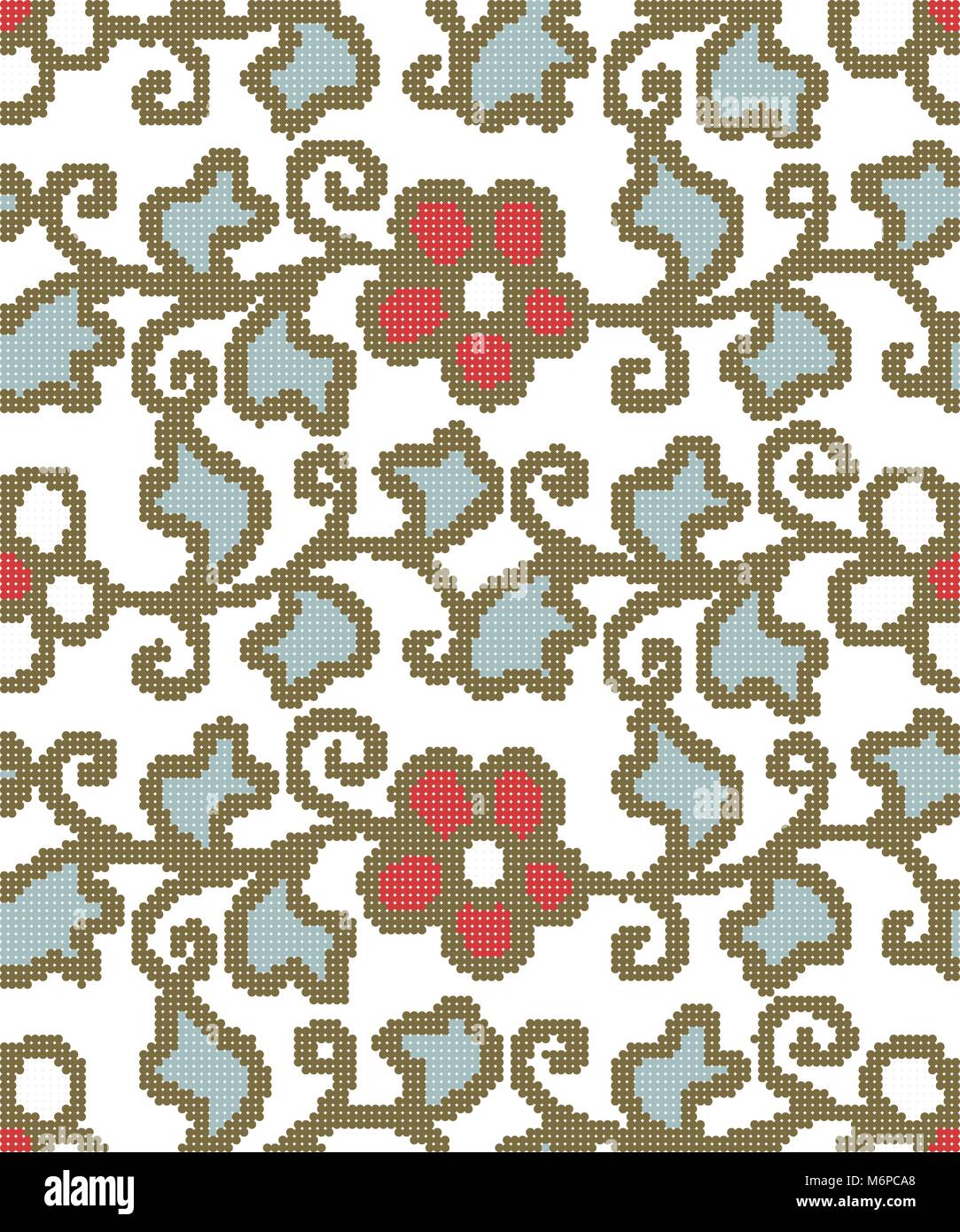 Halftone colorful seamless retro pattern red white spiral curve leaf ...