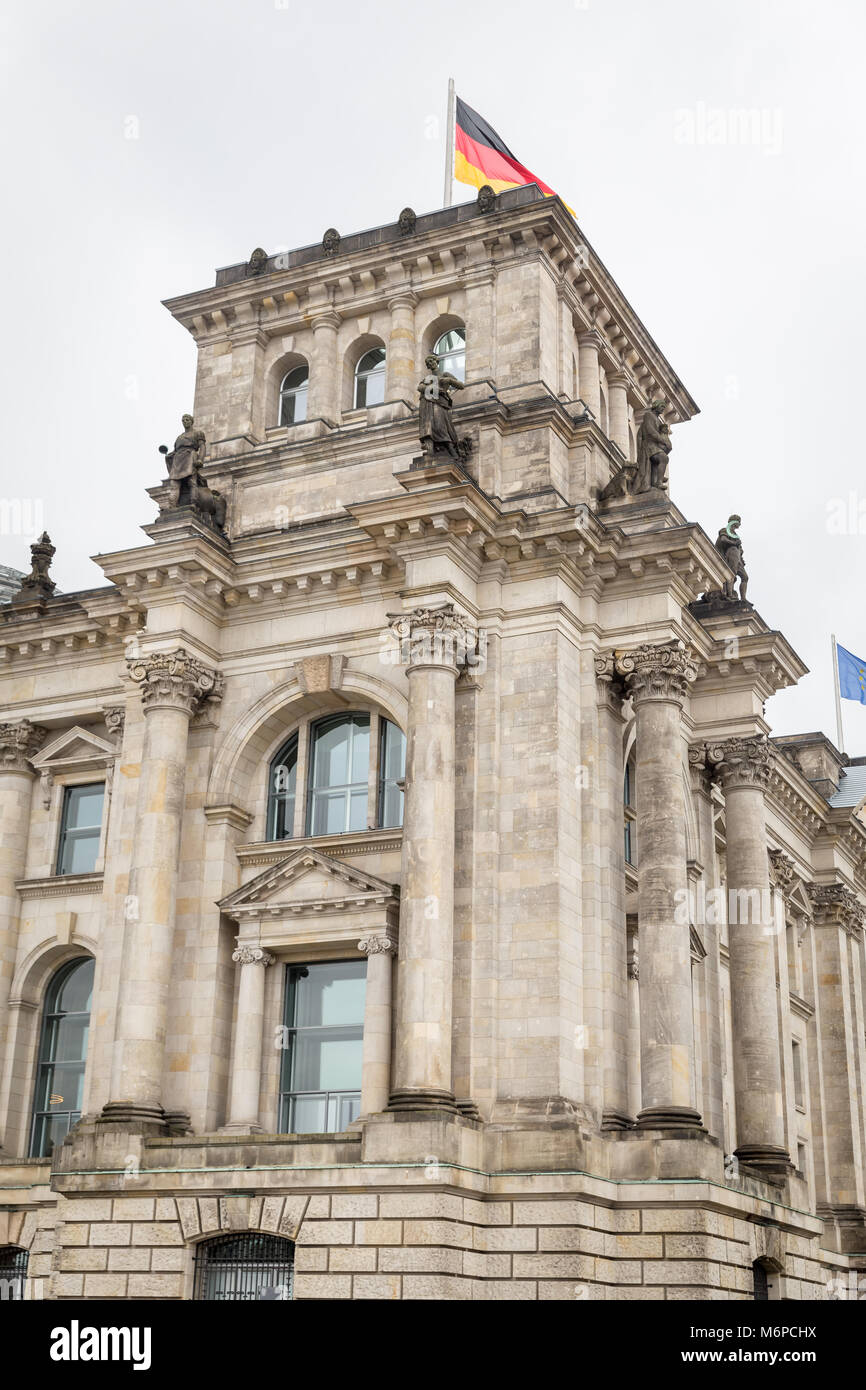 German parliament, Reichstag building in Berlin City, Germany Stock ...