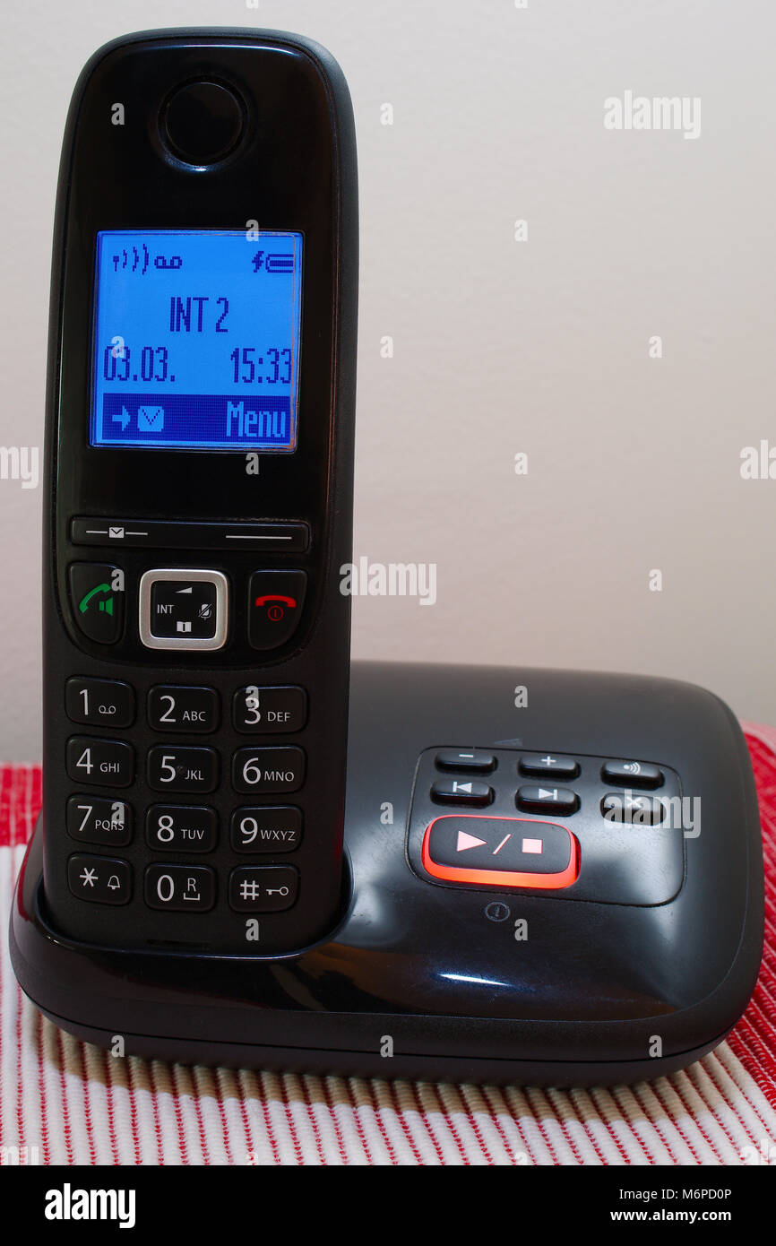A cordless telephone with built in digital answering/message facility ...