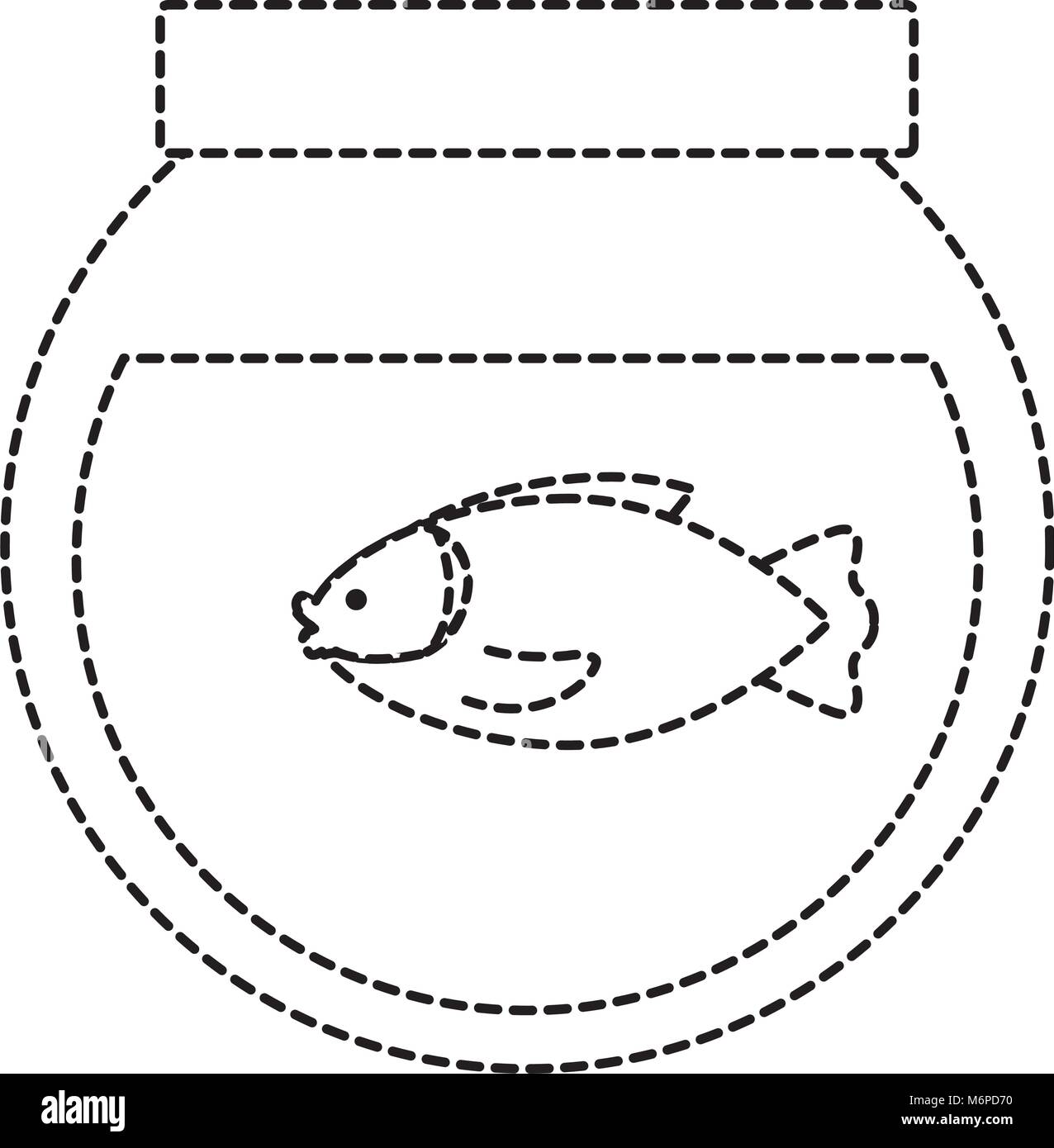 fishbowl icon over white background, vector illustration Stock Vector ...