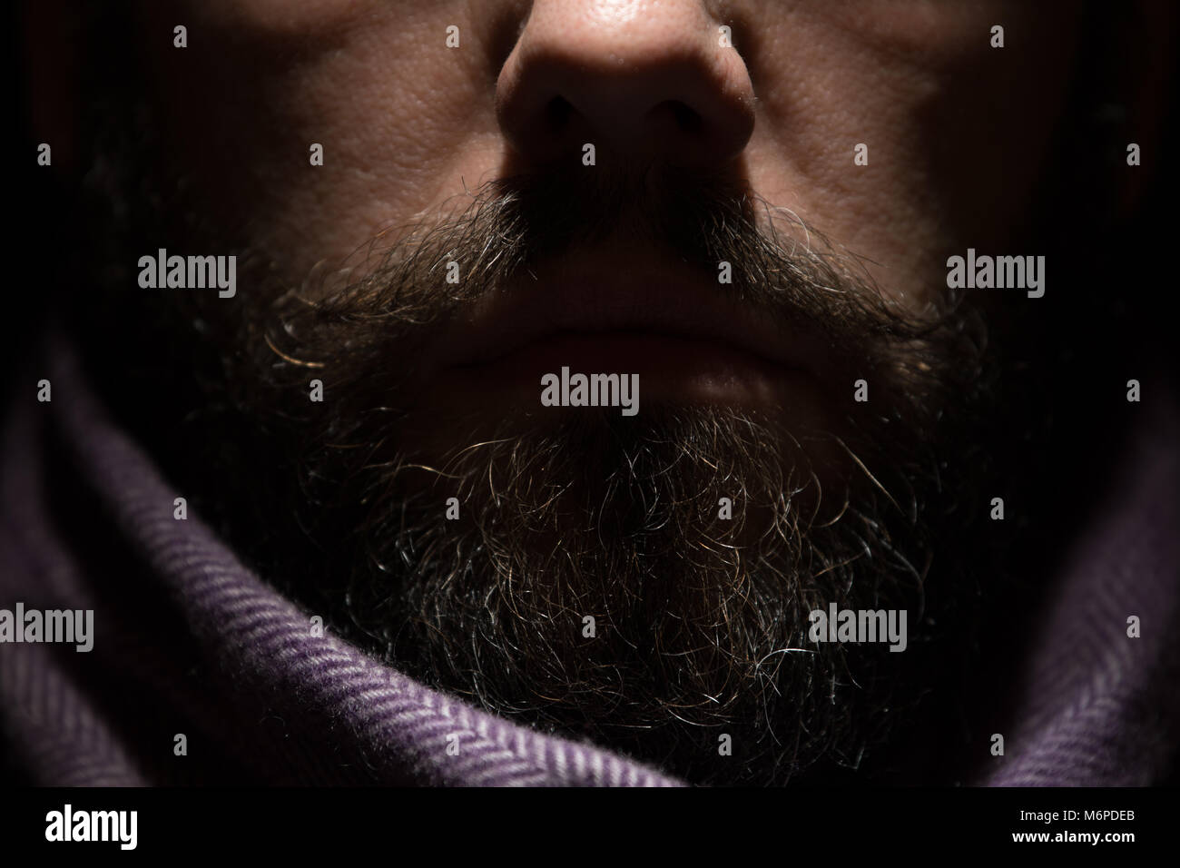 Man face shadow beard hi-res stock photography and images - Alamy