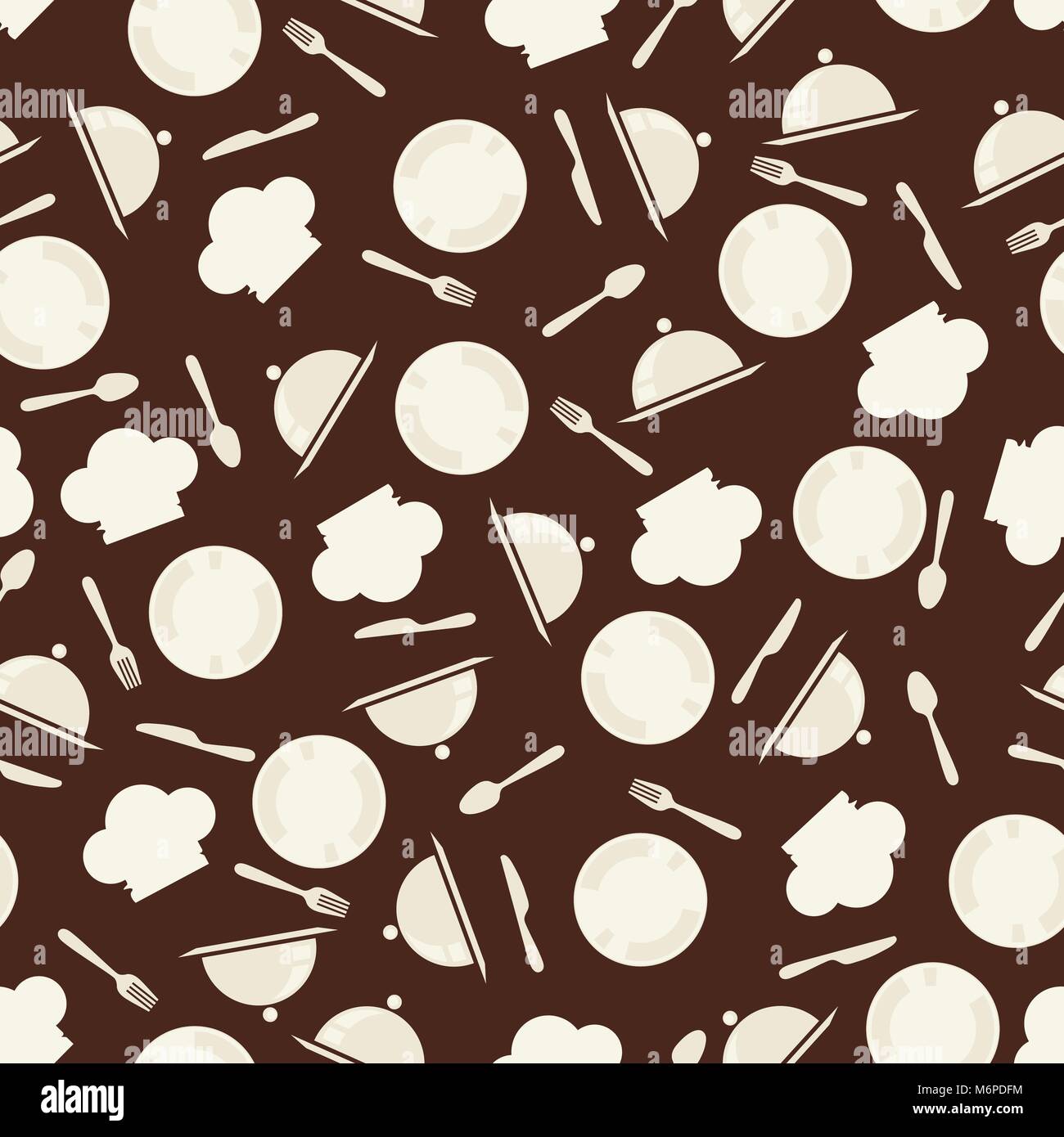 Seamless retro kitchen pattern Stock Vector Image & Art - Alamy