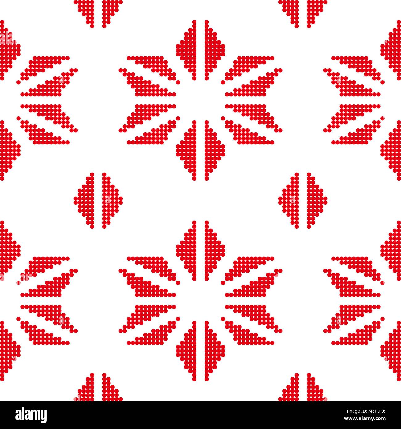 Halftone colorful seamless retro pattern Japanese star geometry ...