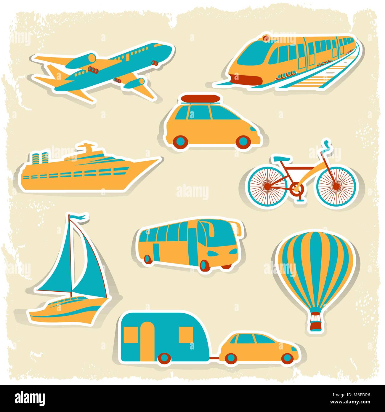 Vintage rail transportation Stock Vector Images - Alamy