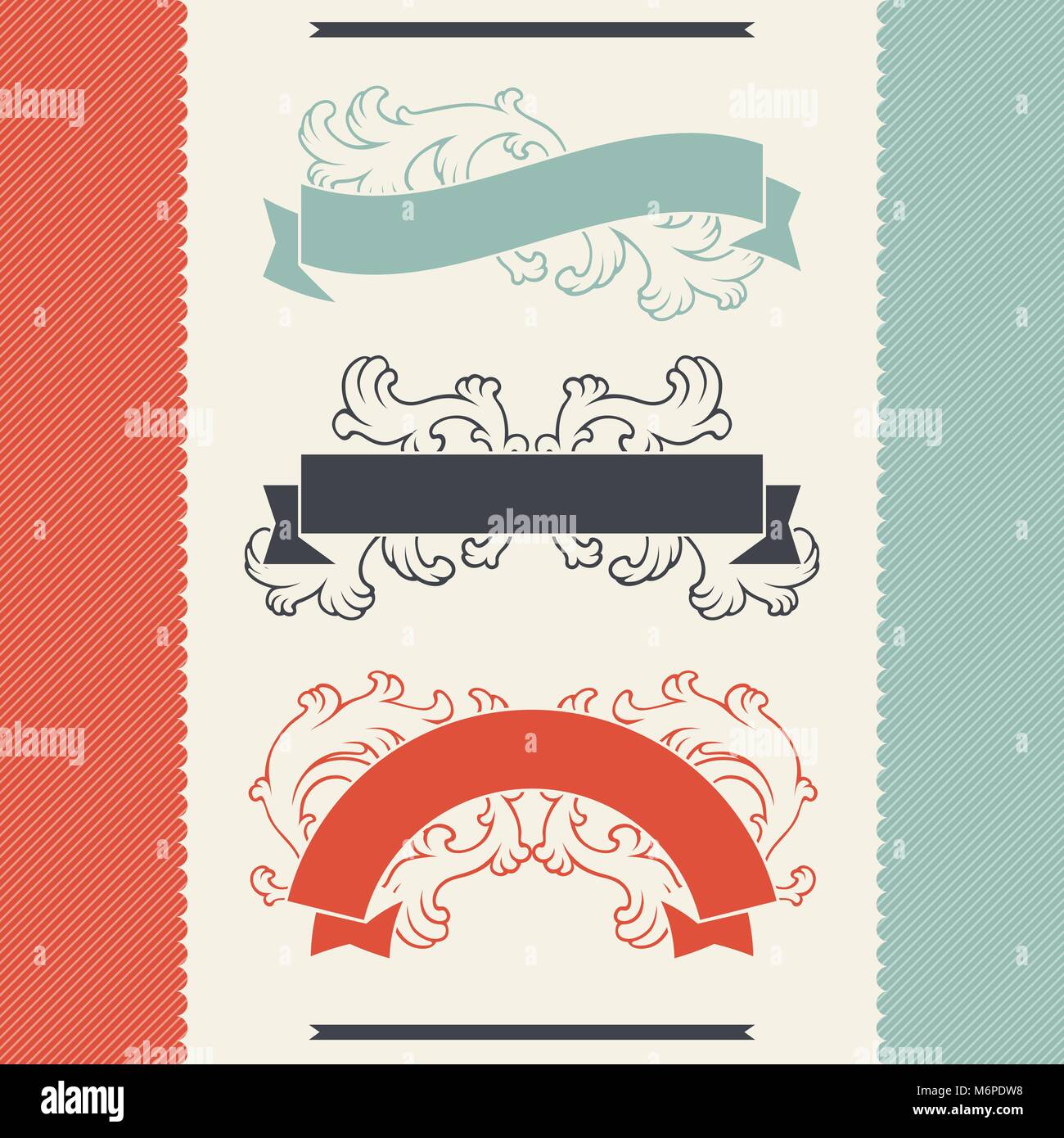 Decorative graphic elements vignette Stock Vector Images - Alamy