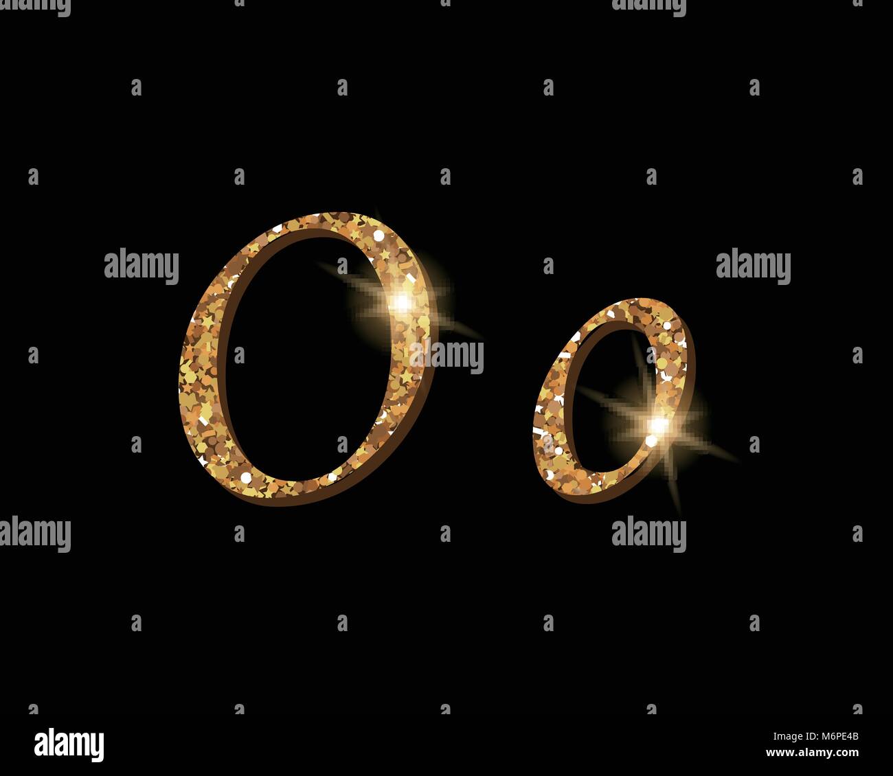 Shinning golden luxury typographic alphabet fonts Stock Vector Image ...