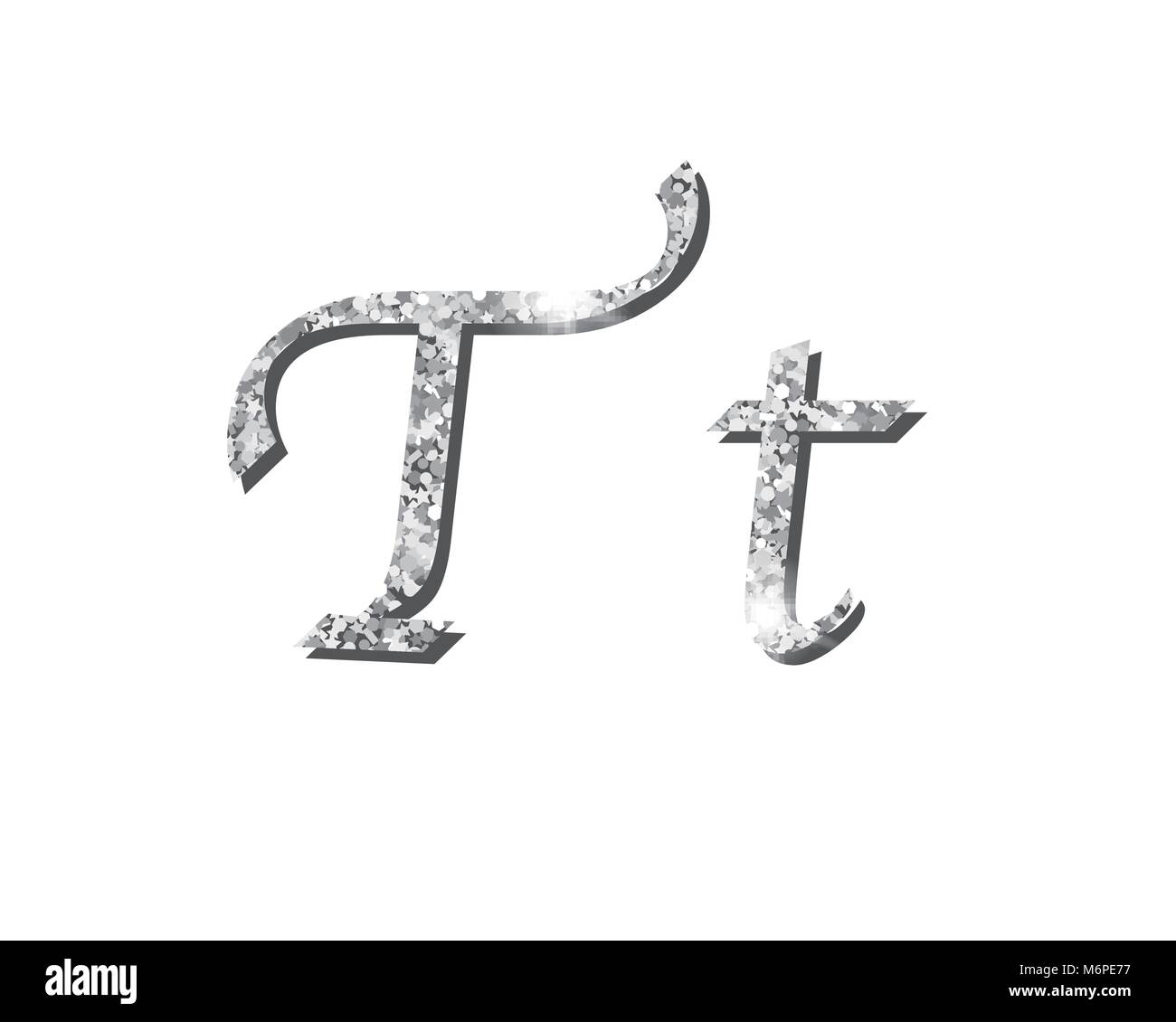 Shinning silver luxury typographic alphabet fonts Stock Vector Image ...