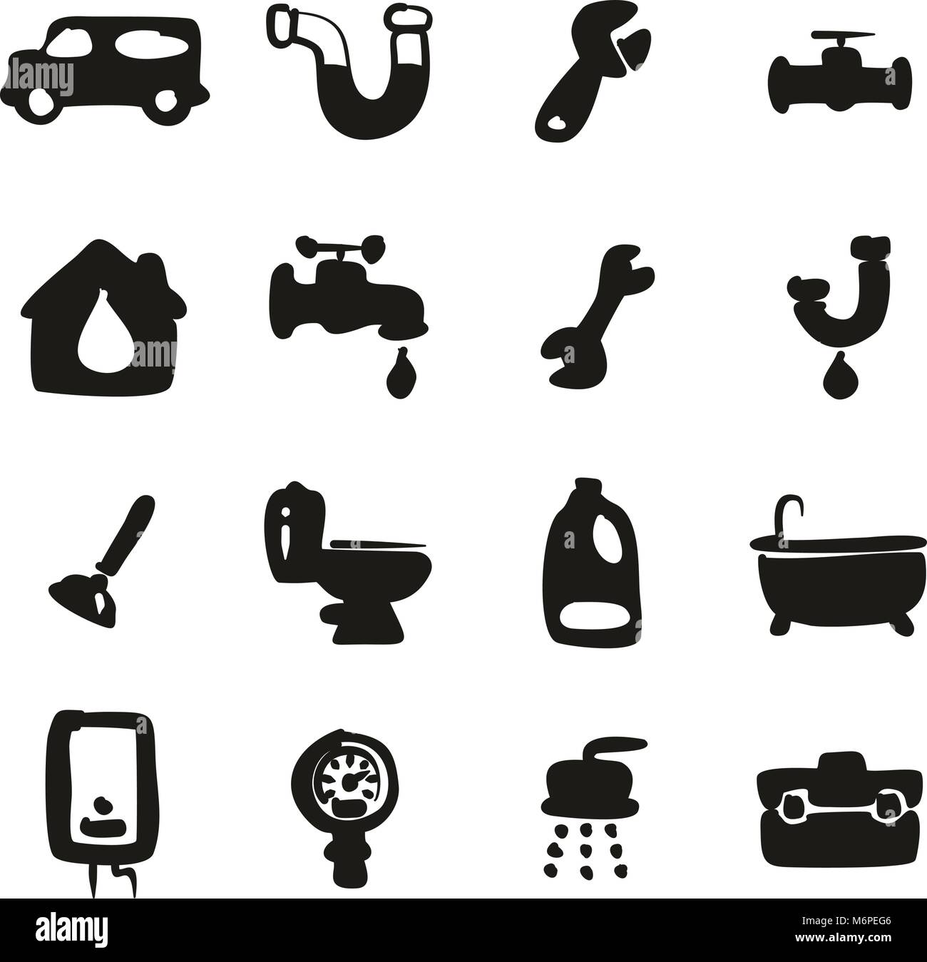 Plumbing Icons Freehand Fill Stock Vector Image & Art - Alamy Plumbing Icons Freehand Fill Stock Vector Image & Art - Alamy