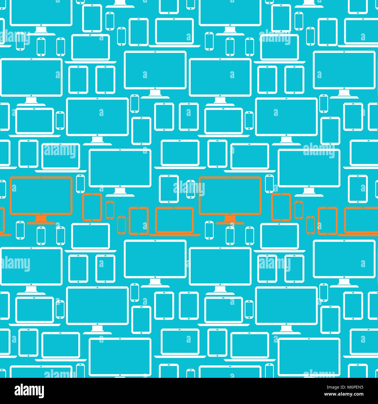 Seamless pattern with electronic devices Stock Vector Image & Art - Alamy