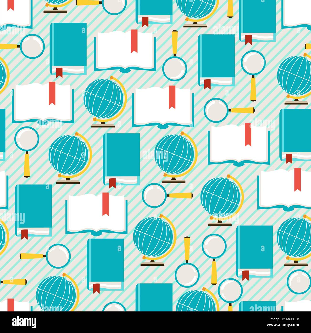 Seamless pattern with school icons Stock Vector Image & Art - Alamy