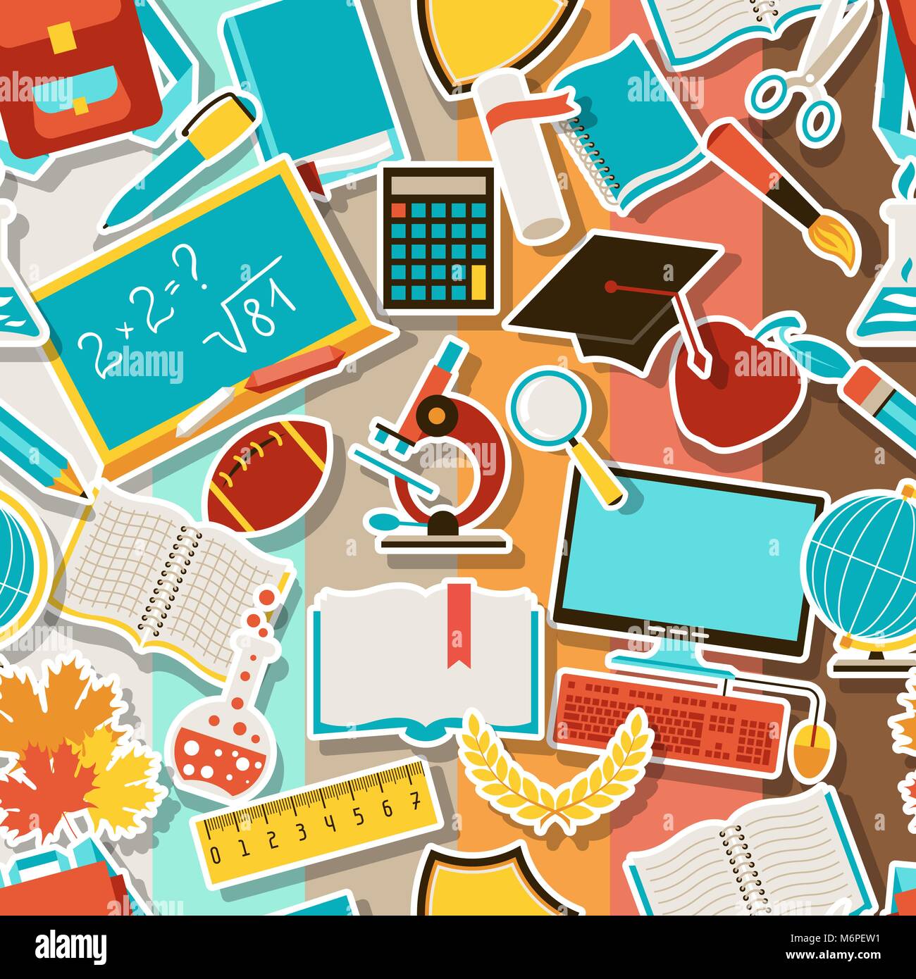 School subjects education vector Stock Vector Images - Alamy