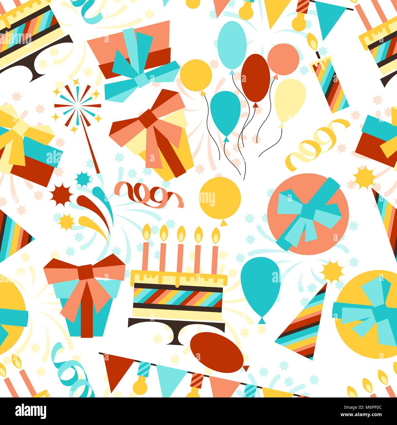 Birthday pattern for party hat hi-res stock photography and images - Alamy