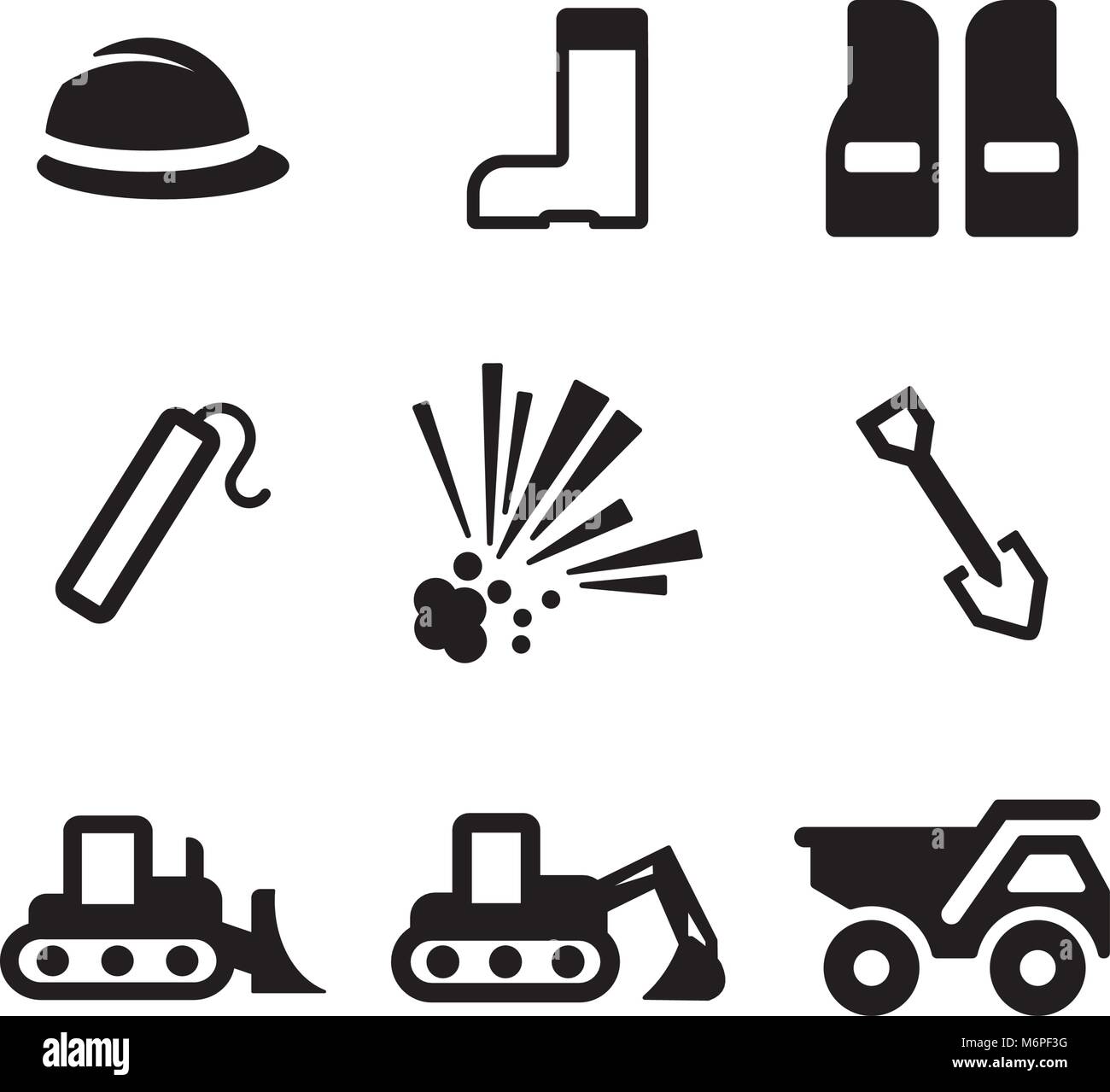 Mine operator Stock Vector Images - Alamy