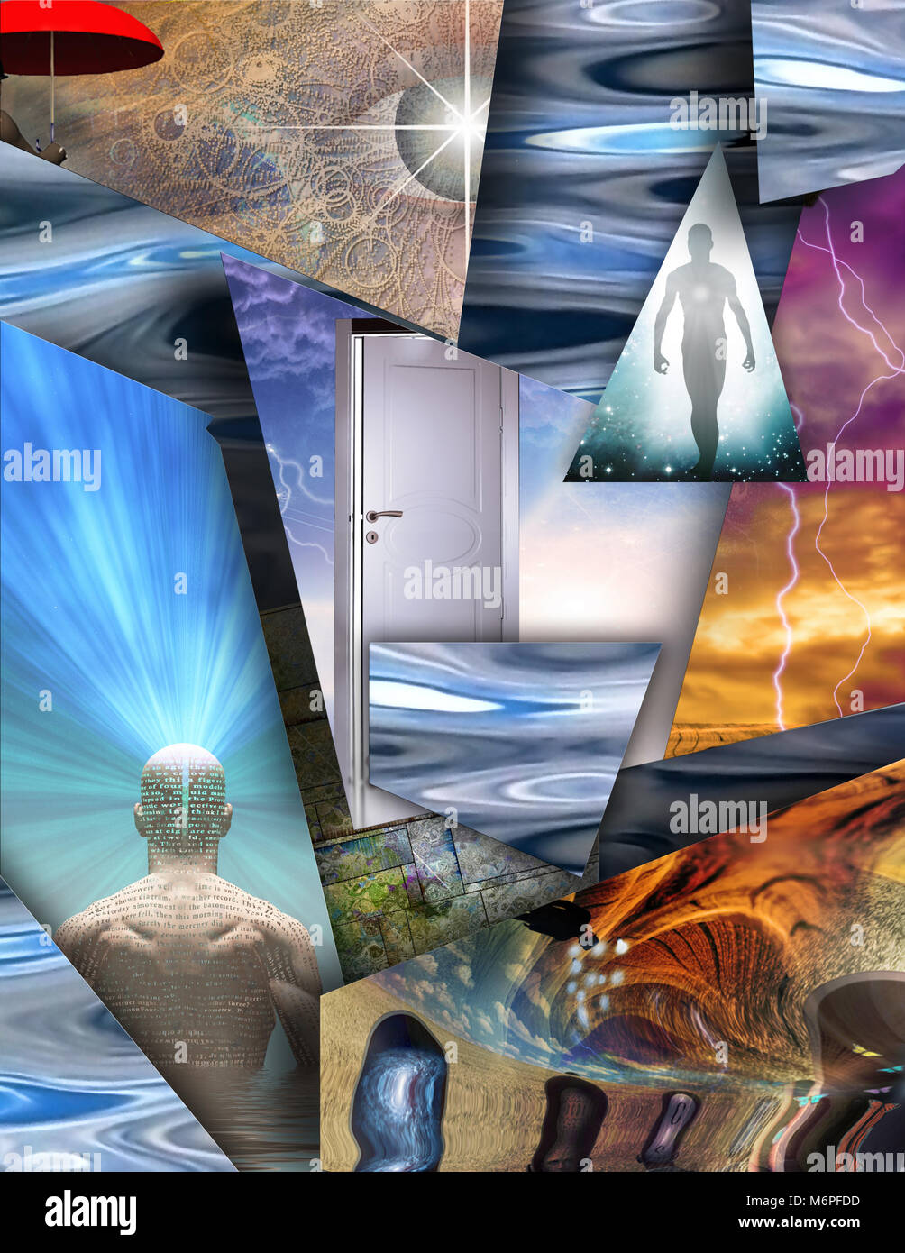 Spiritual layered composition Stock Photo - Alamy