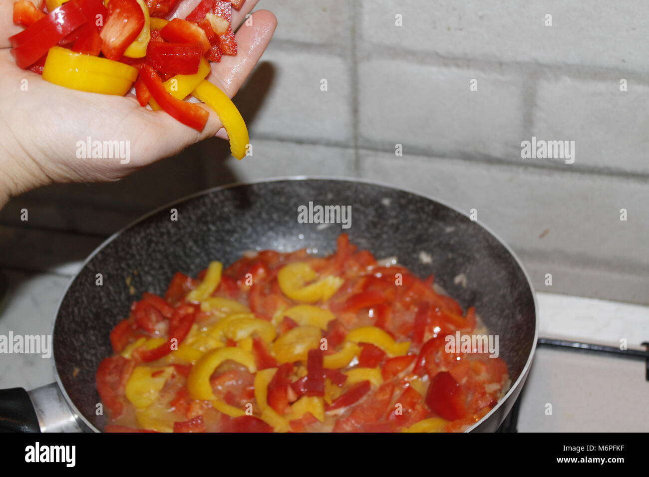 Pepper food - traditional dish of italian cuisine. Italian cuisine ...