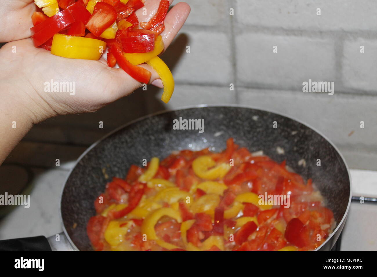 Pepper food - traditional dish of italian cuisine. Italian cuisine ...