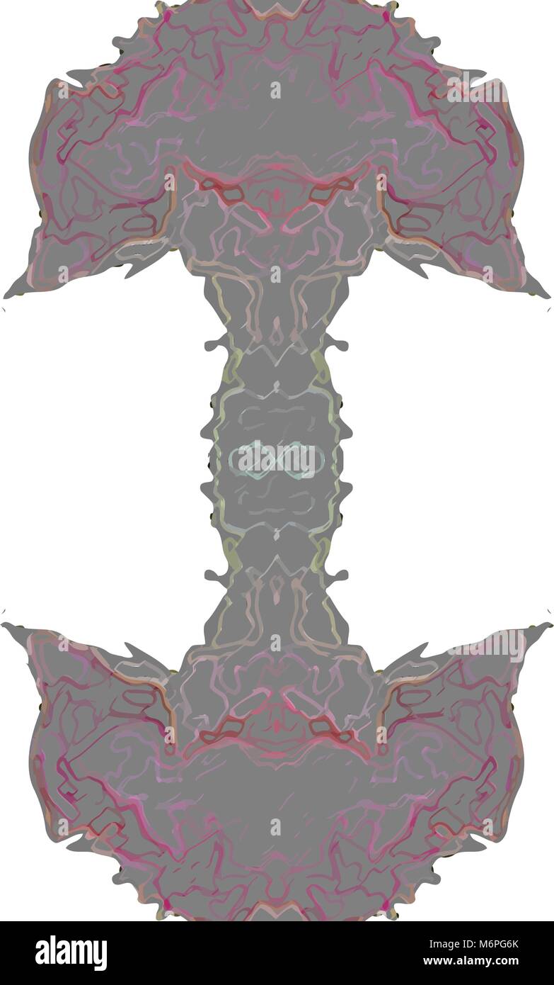 Abstract flower line design vector with grey background creative art ...