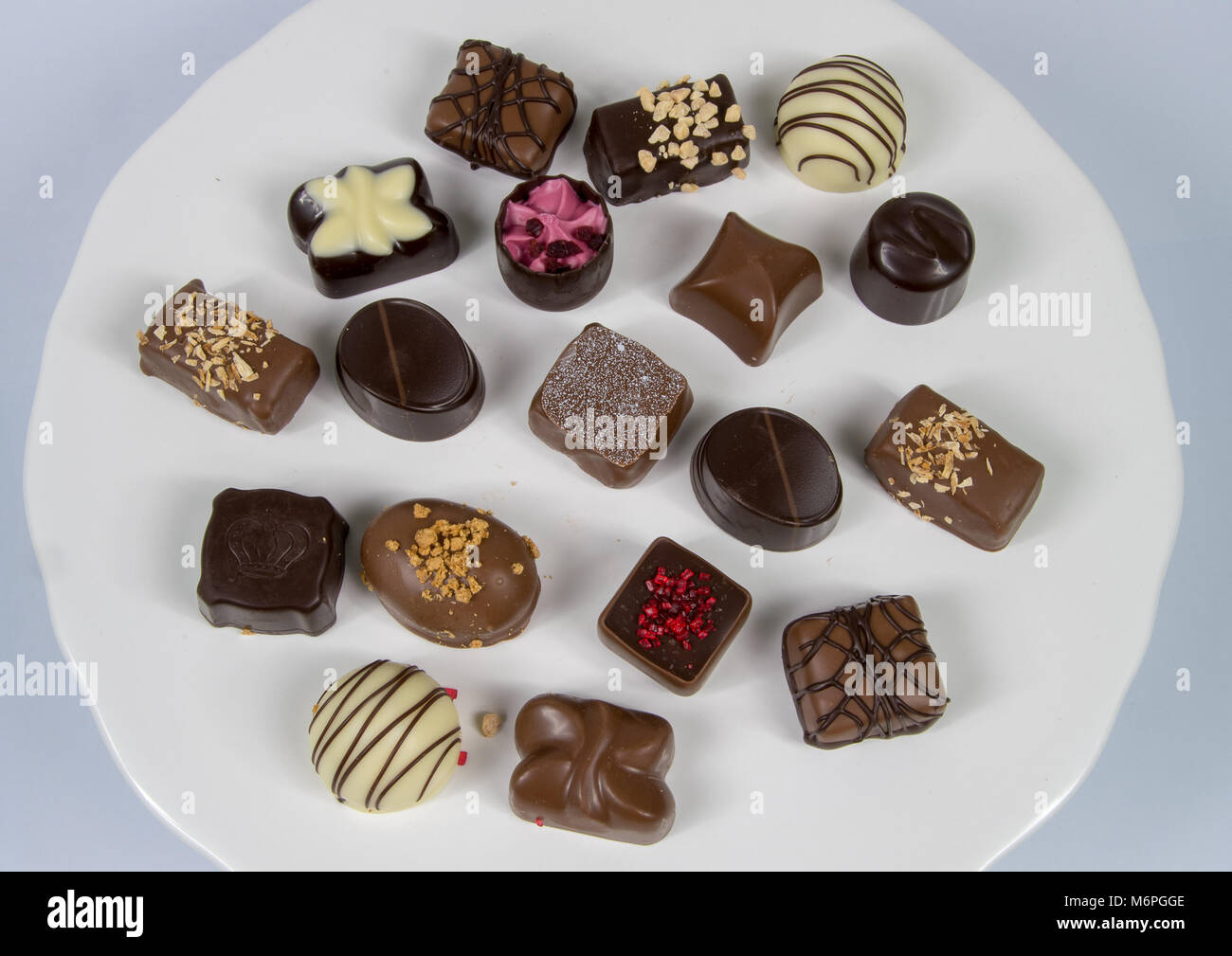 Assortment of sweet confectionery chocolates Stock Photo - Alamy