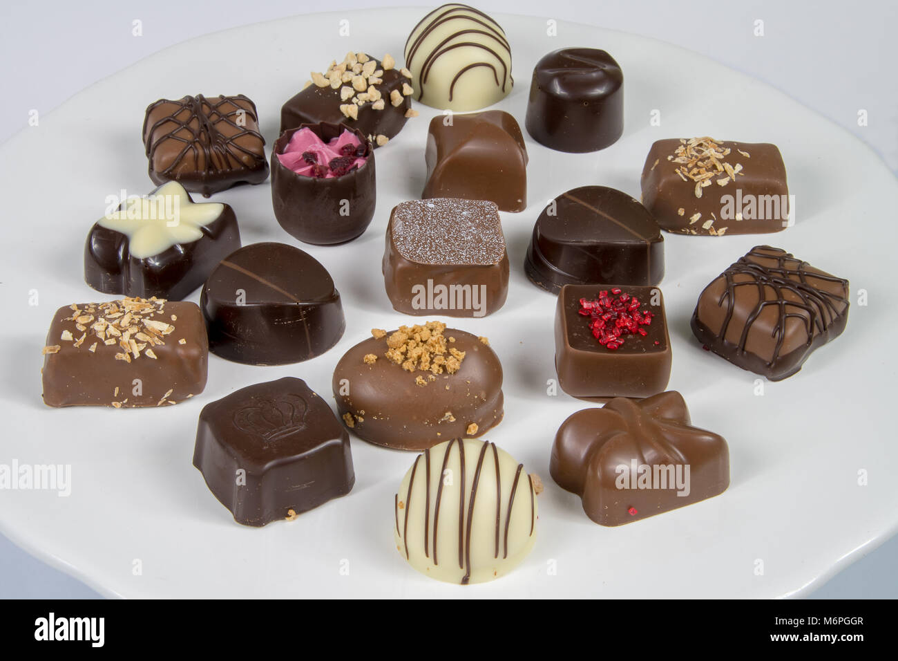 Assortment of sweet confectionery chocolates Stock Photo - Alamy