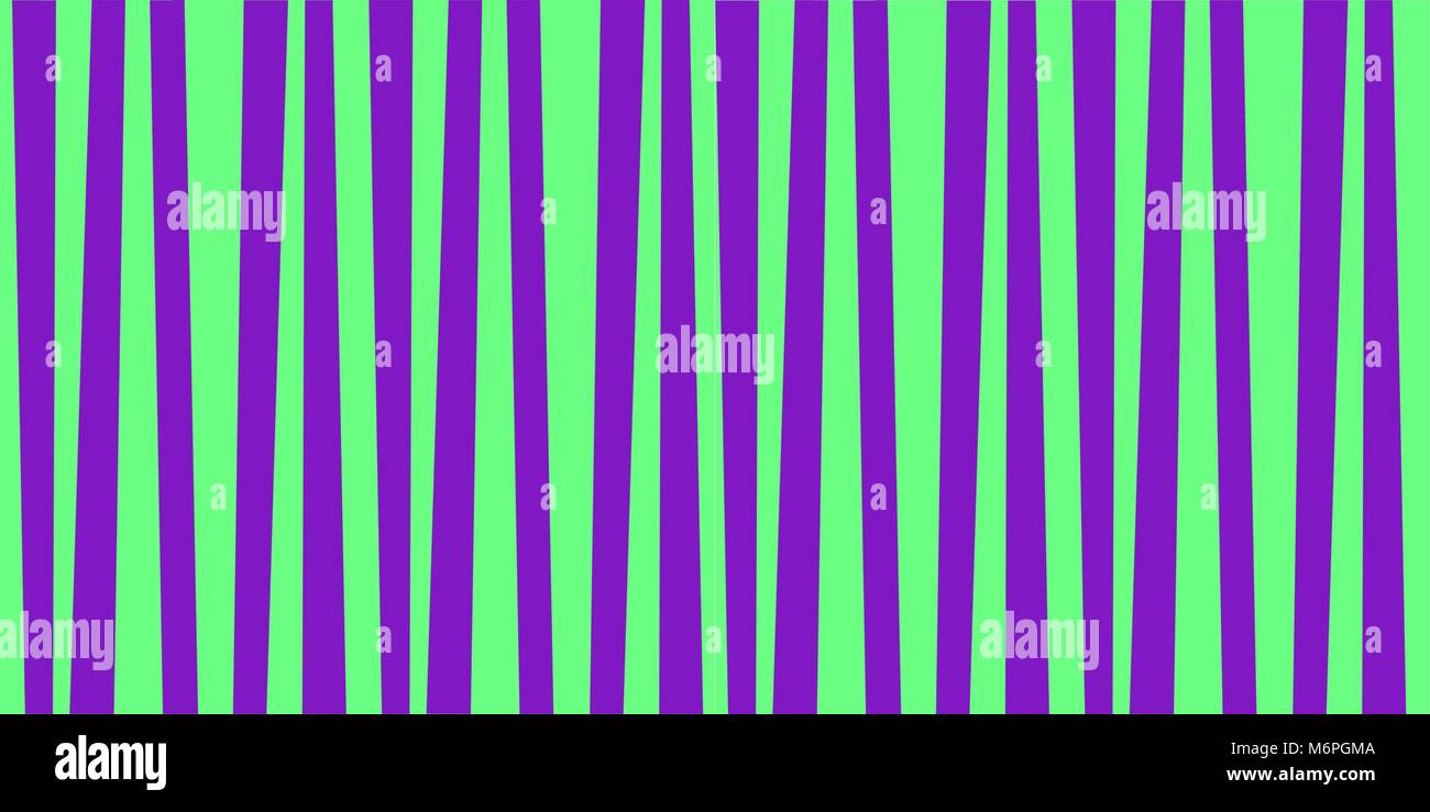 Cute pattern banner with green and violet vertical stripes. Vintage ...
