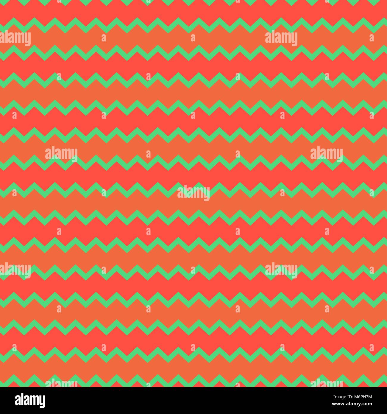Retro chevron pattern background with green and orange colors. Vector ...