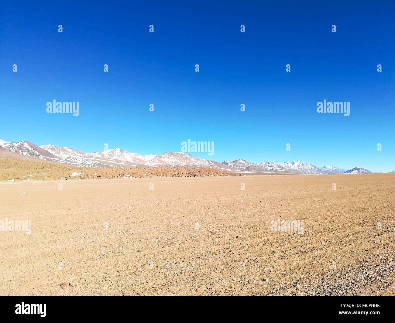Bolivian mountains landscape,Bolivia. Andean plateau view. Dirt road ...