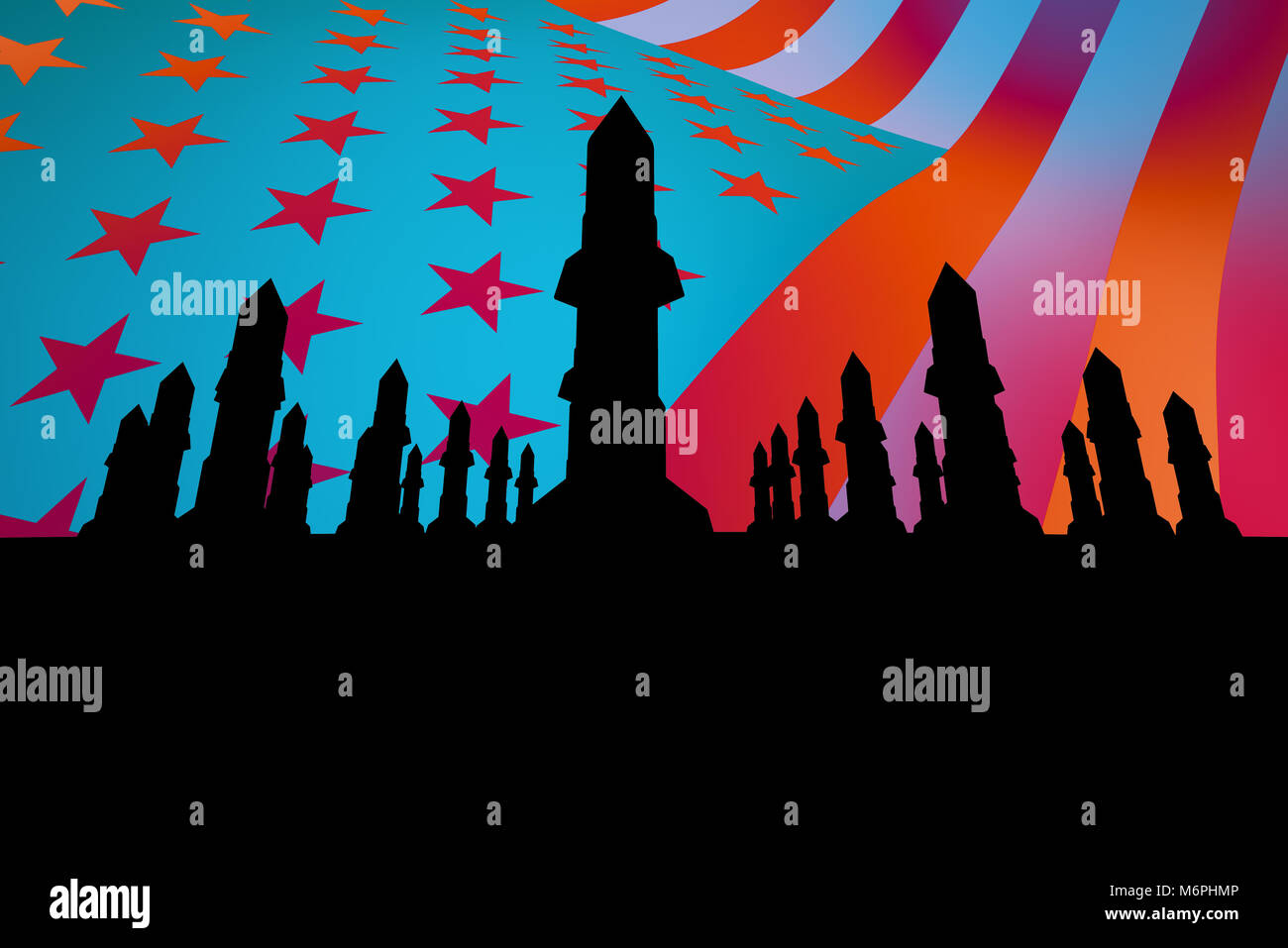 War missile systems, attack each other, conflicts between countries ...