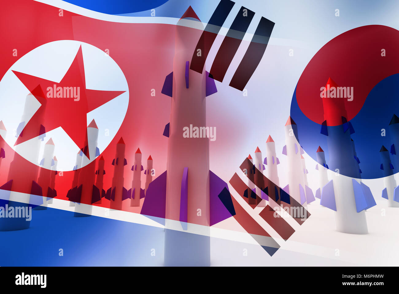 War missile systems, attack each other, conflicts between countries ...