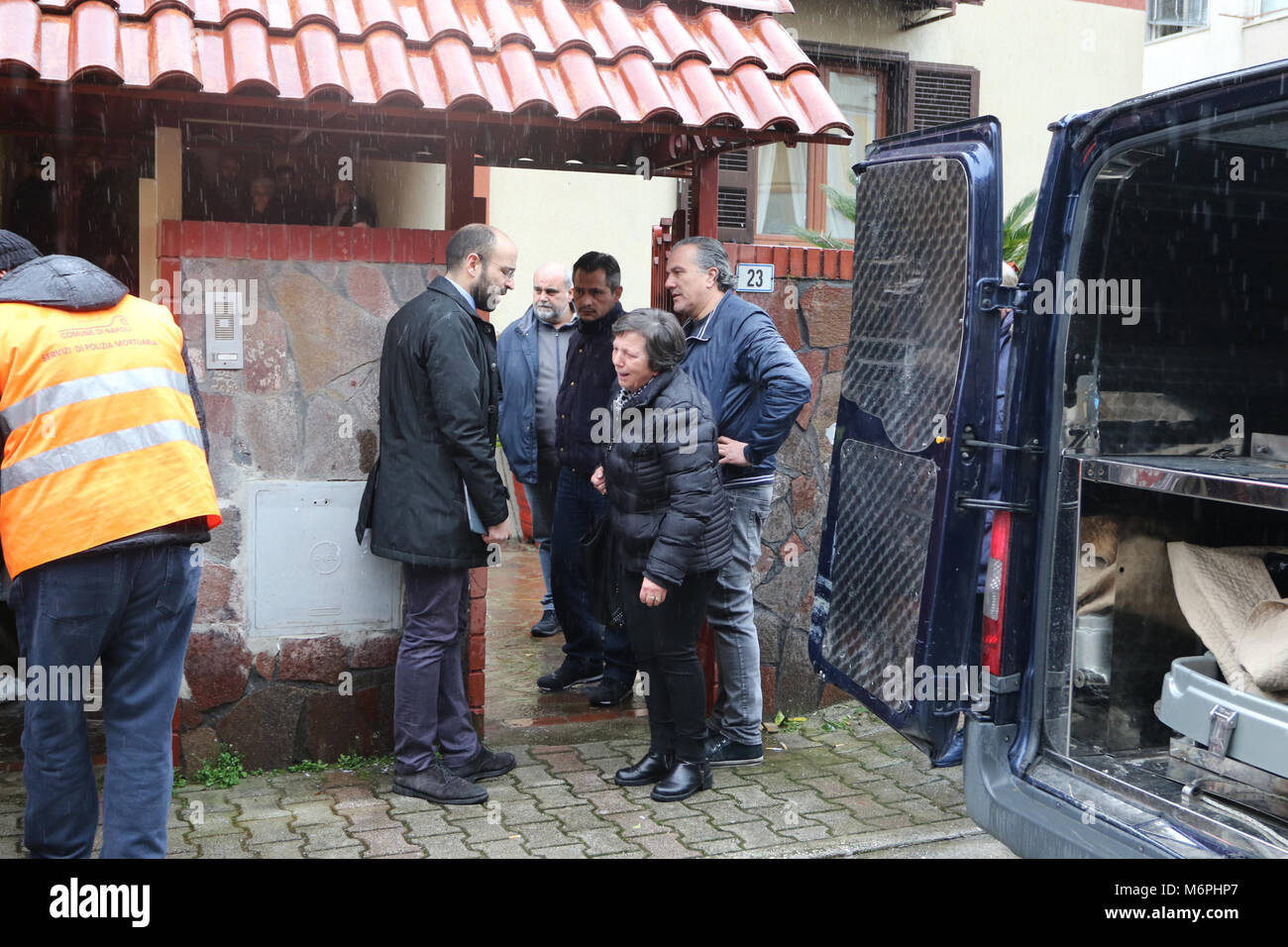 Mugnano Di Napoli, Italy. 05th Mar, 2018. A woman, Tiziana Capasso ...