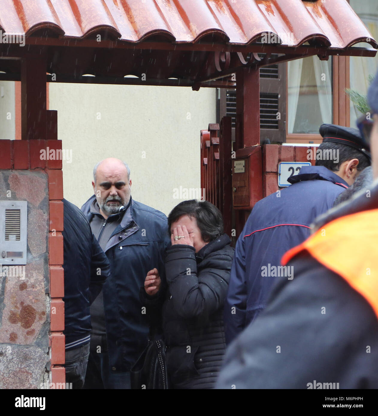 Mugnano Di Napoli, Italy. 05th Mar, 2018. A woman, Tiziana Capasso ...