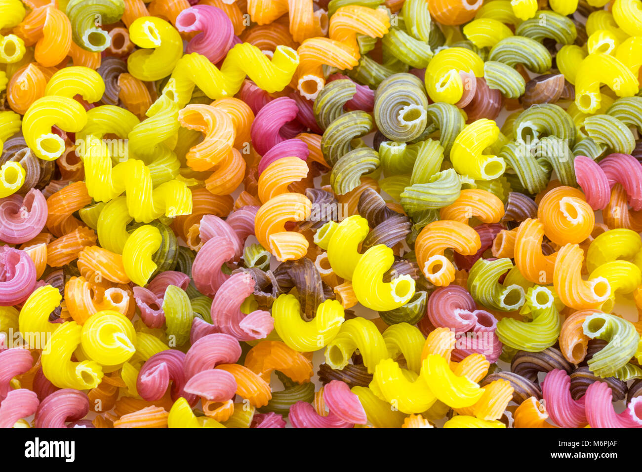 The background of colorful pasta as texture, close-up Stock Photo - Alamy