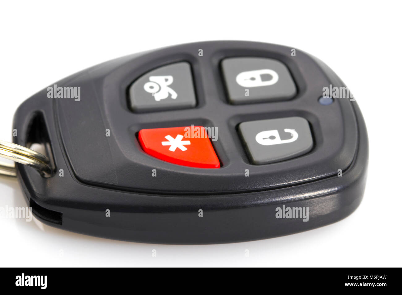 remote control for cars on a white background with red button Stock ...
