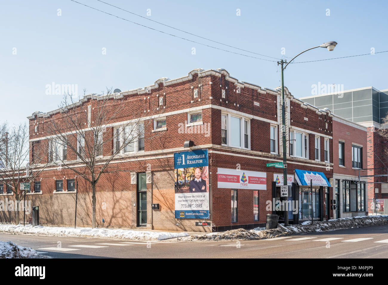 Commercial buildings on Milwaukee Avenue in the Logan Square - Avondale ...