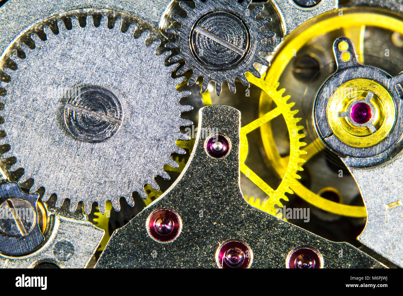 The clockwork old mechanical high resolution Stock Photo - Alamy