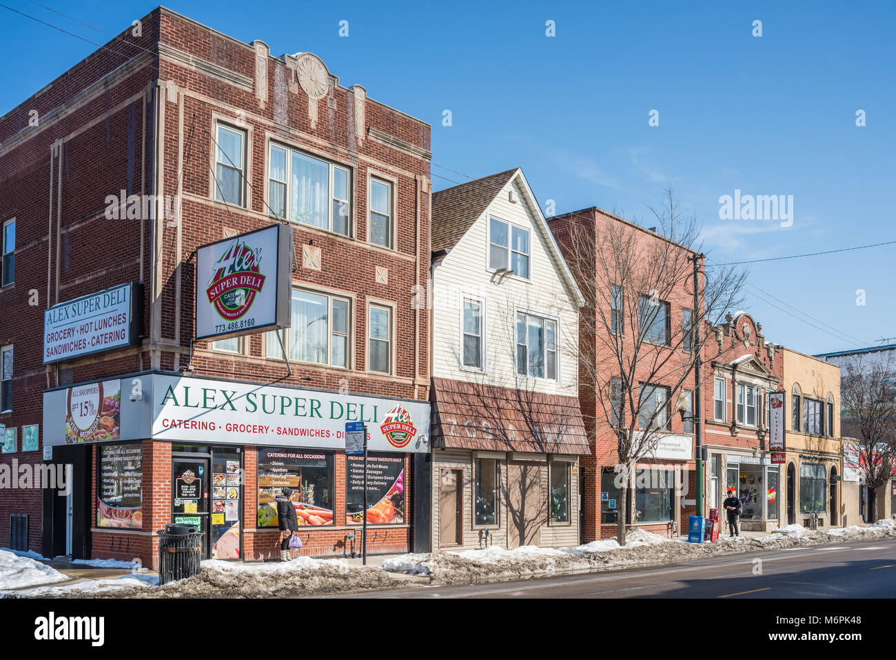 Commercial buildings on Milwaukee Avenue in the Logan Square - Avondale ...