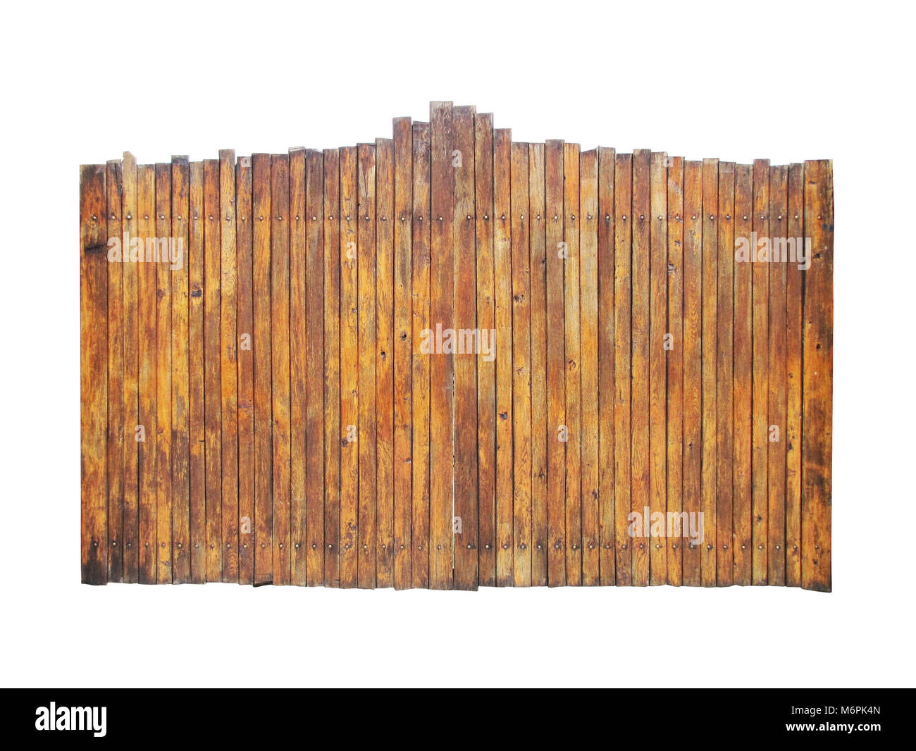 The wooden gate isolation on a white background Stock Photo - Alamy