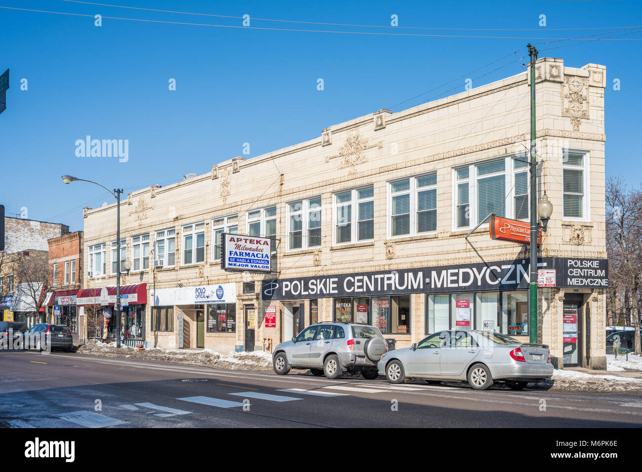 Commercial buildings on Milwaukee Avenue in the Logan Square - Avondale ...
