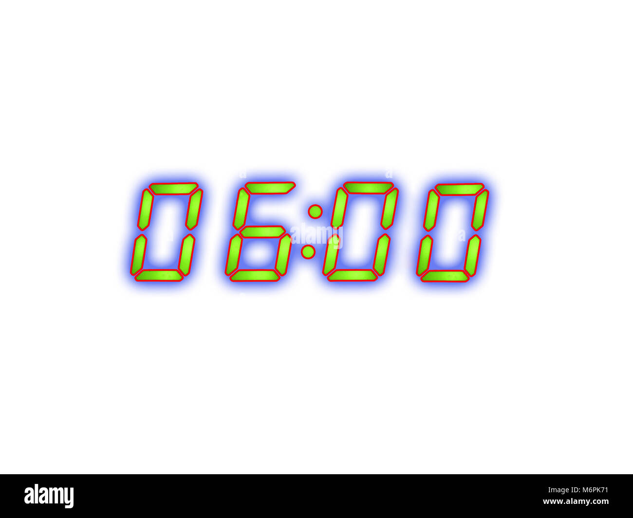 Neon clock Cut Out Stock Images & Pictures - Alamy