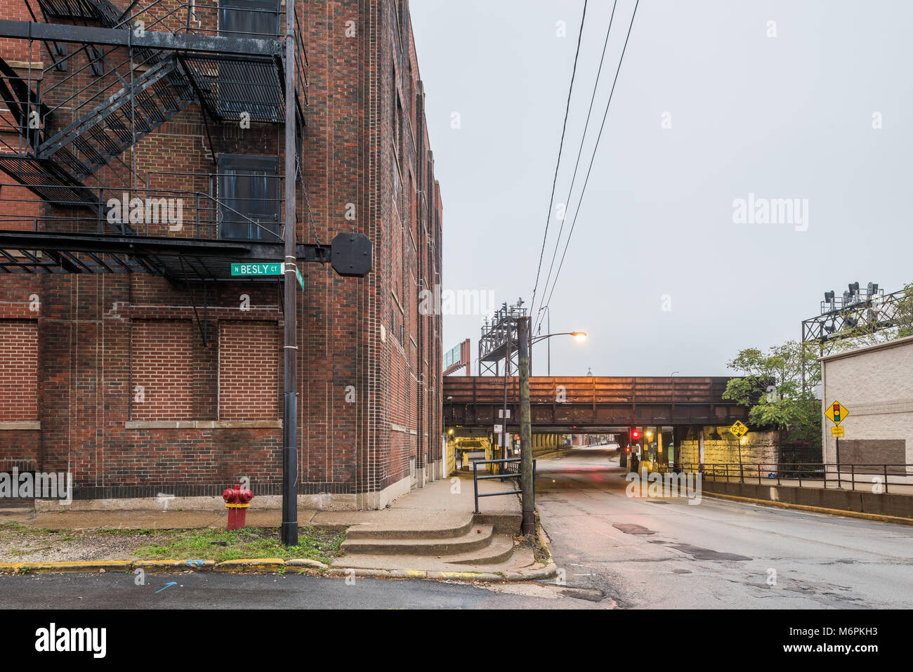 Masonry warehouse building in the Lincoln Park neighborhood Stock Photo ...