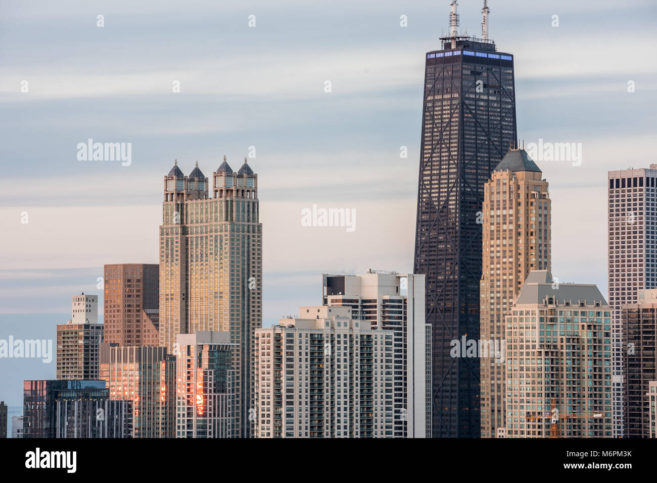 Aerial view of Chicago skyline Stock Photo - Alamy